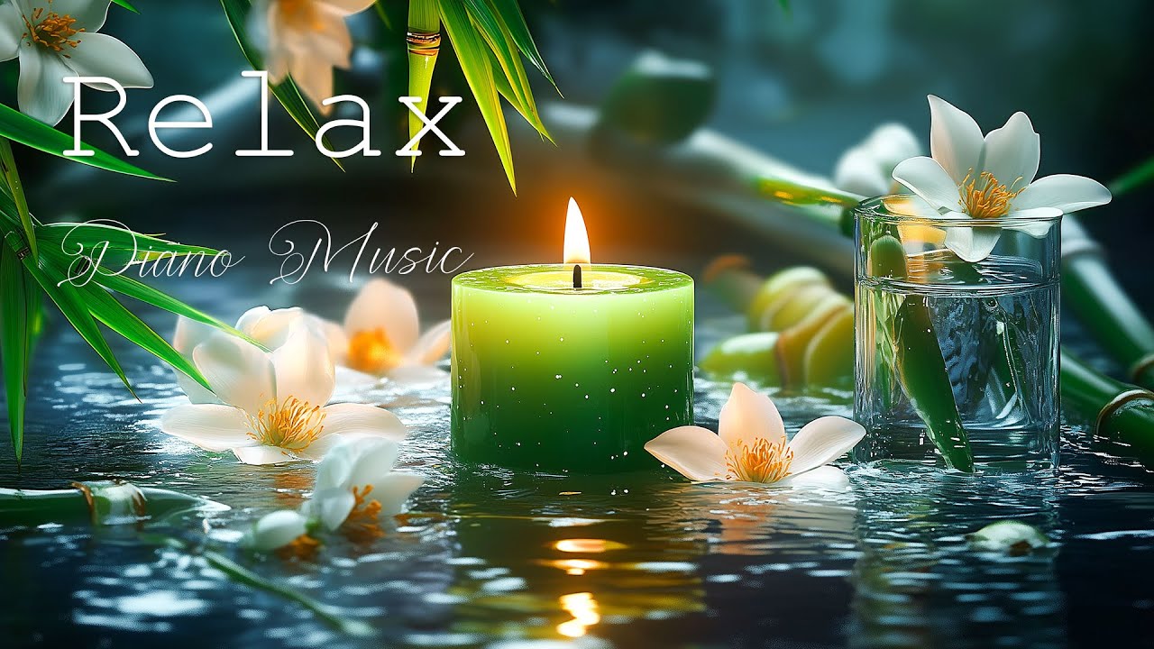 Soothing Relaxation Music 🌿 Gentle Piano Music for Sleep ~ Water Sounds ...