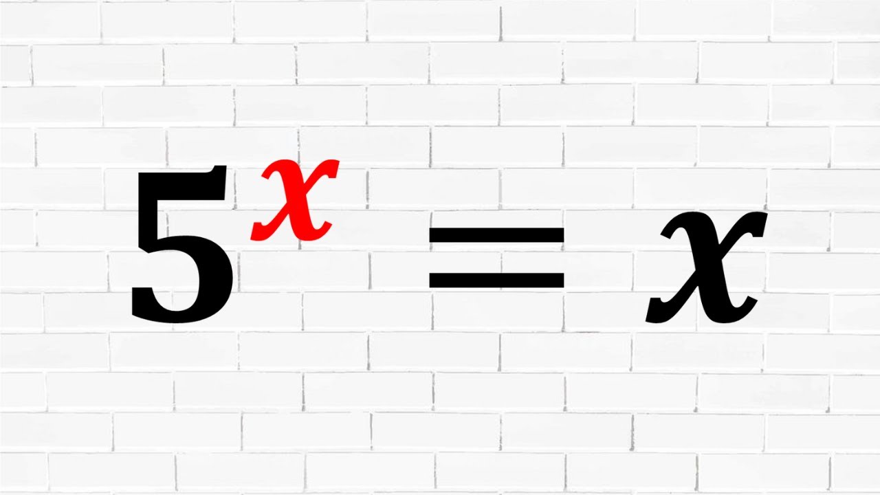 A Nice Tricky Exponential Problem | Nice Solution - YouTube