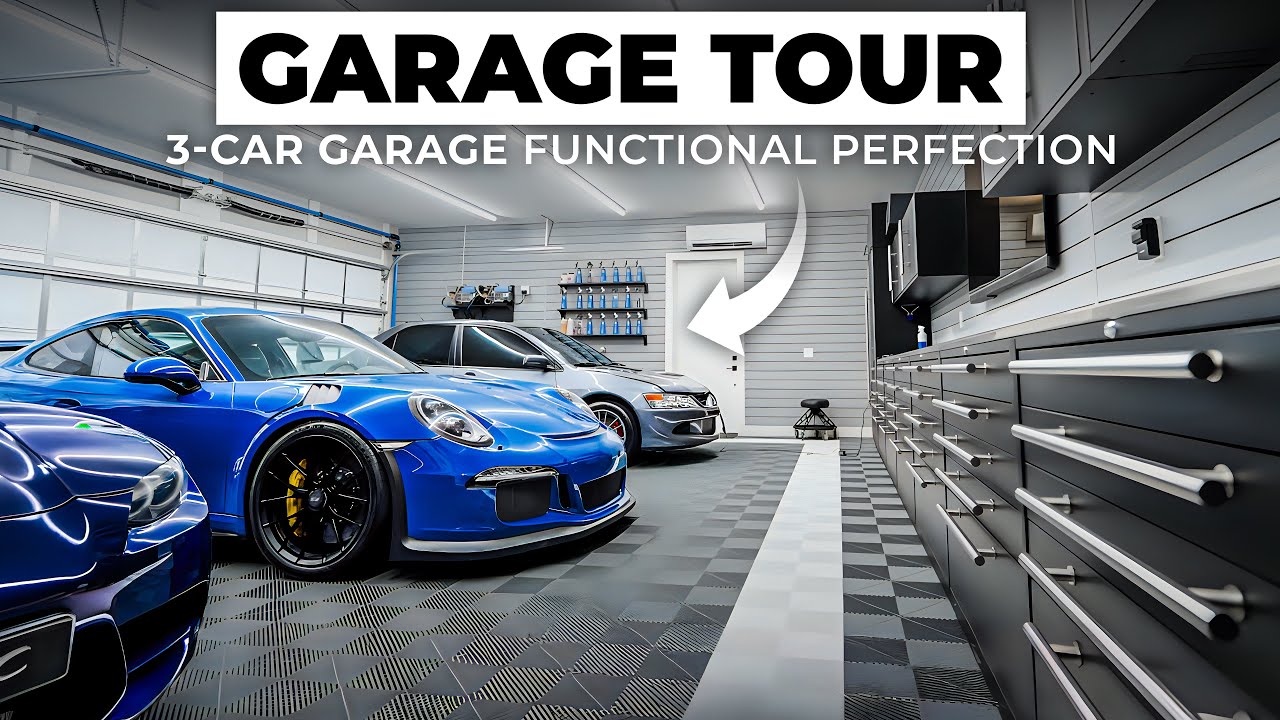FULL Tour Inside My Garage | Basic 3-Car Turned Functional Perfection ...