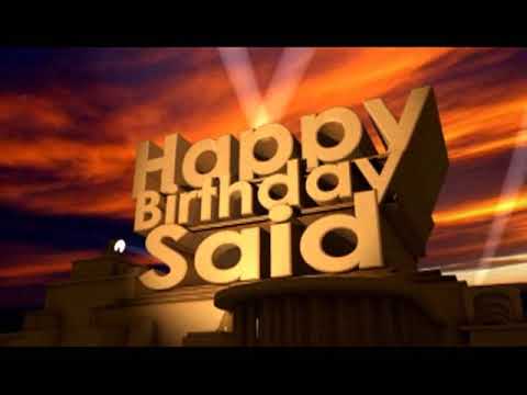 Happy Birthday Said