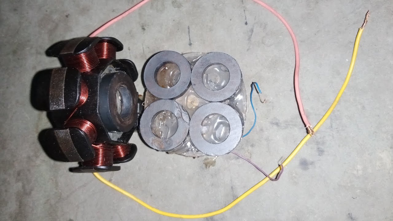 Make a Free energy generator 12v mini Generator denmo - YouTube