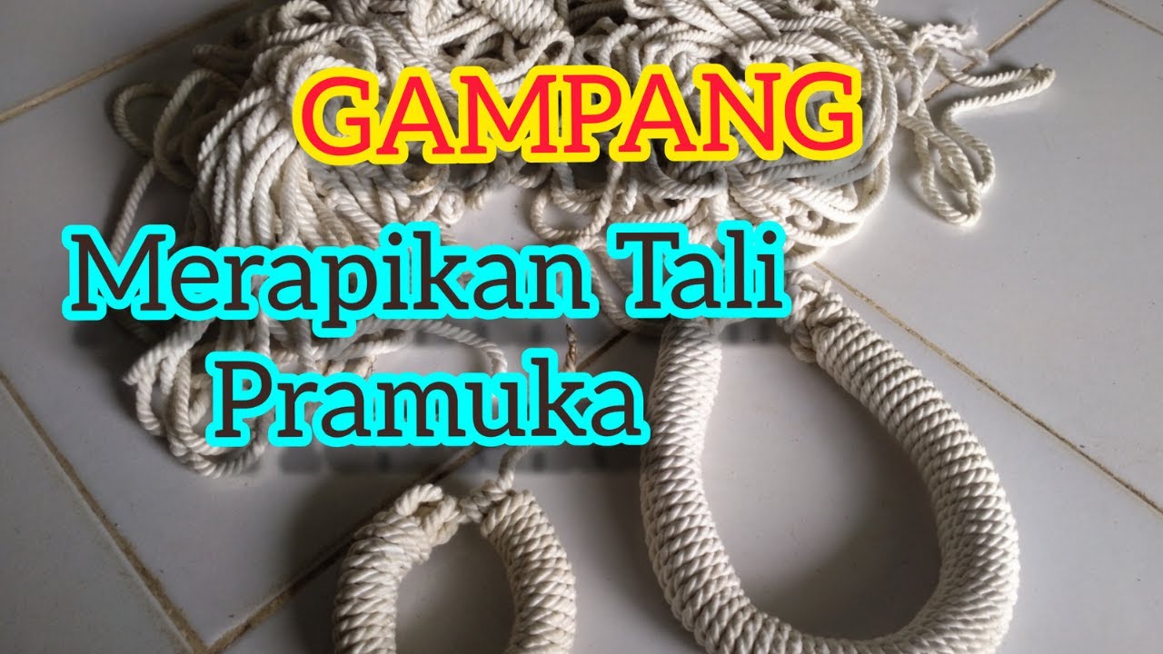 Cara Merapikan Tali Pramuka || Cara Menggulung Tali Pramuka - YouTube