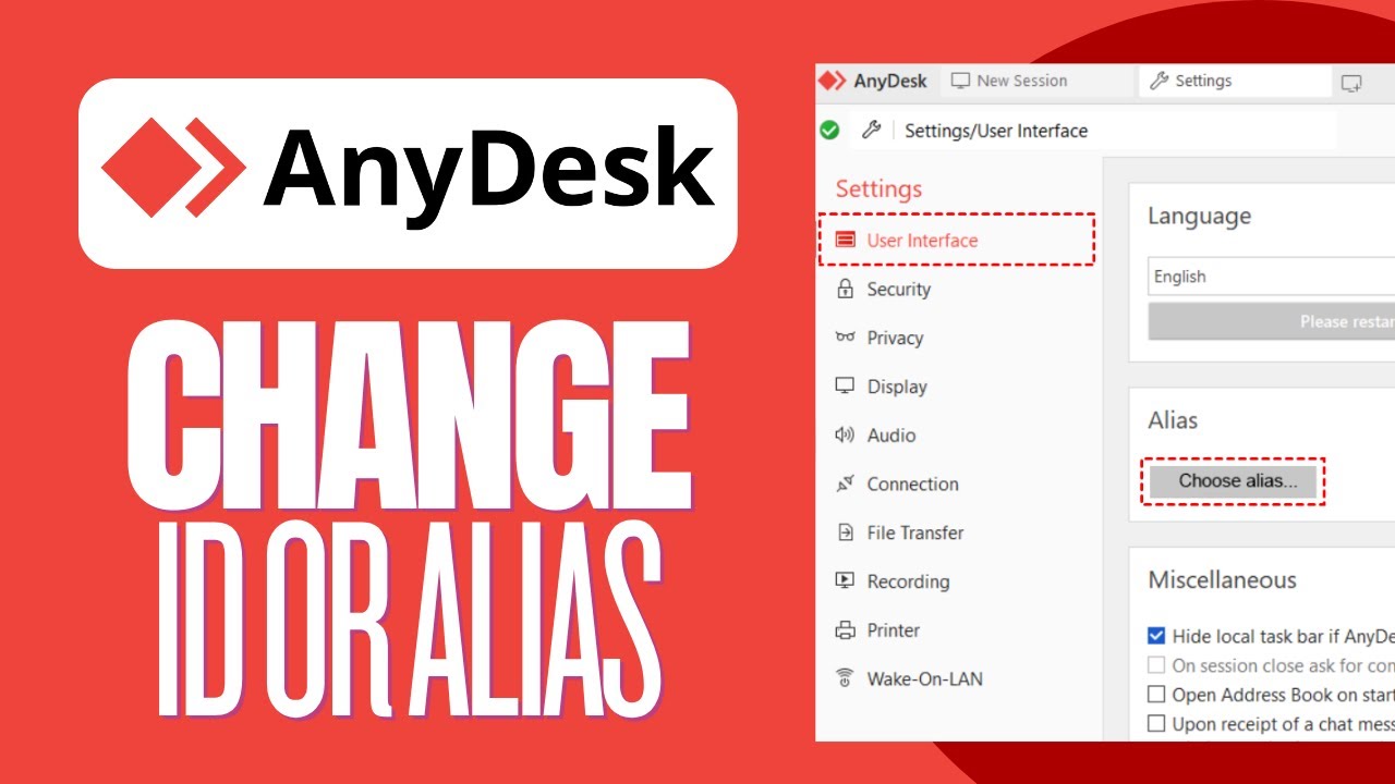 How to Change AnyDesk ID 2024 - YouTube