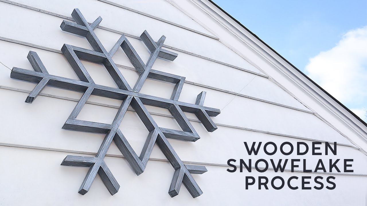 How to Make a Wooden Snowflake - Holiday Woodworking Project - YouTube