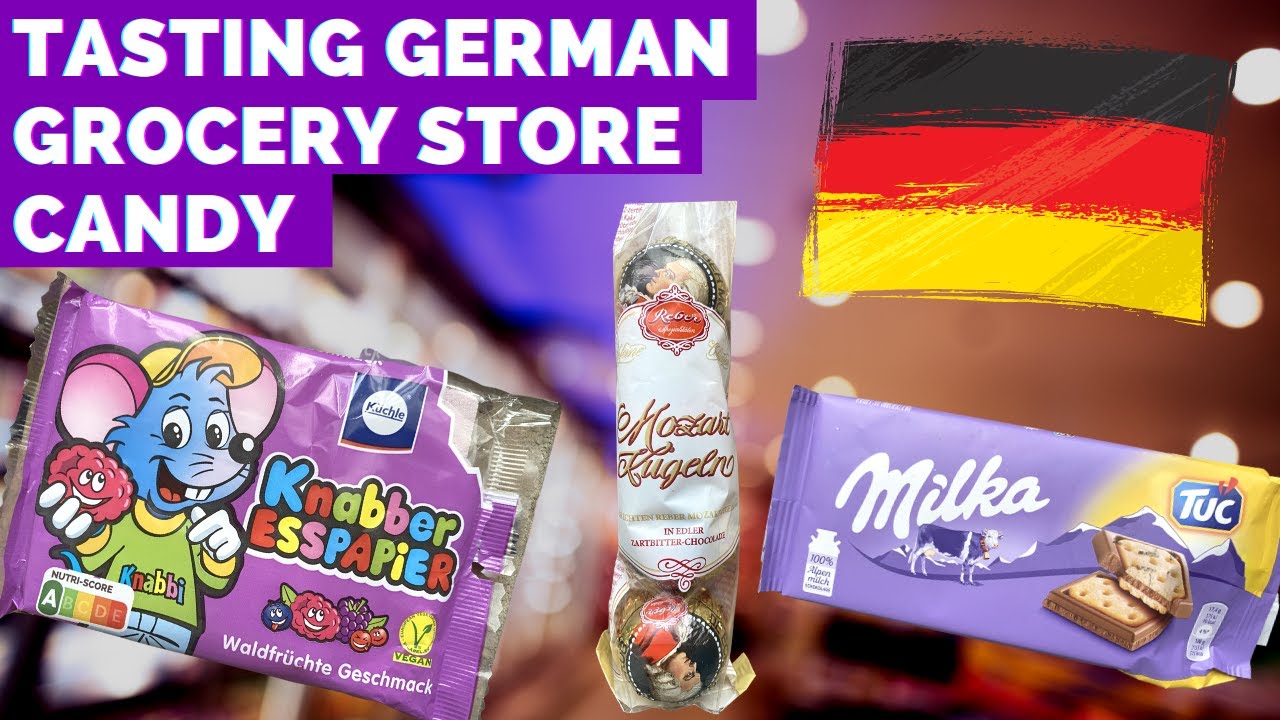 Trying WEIRD German candy from the grocery store - YouTube