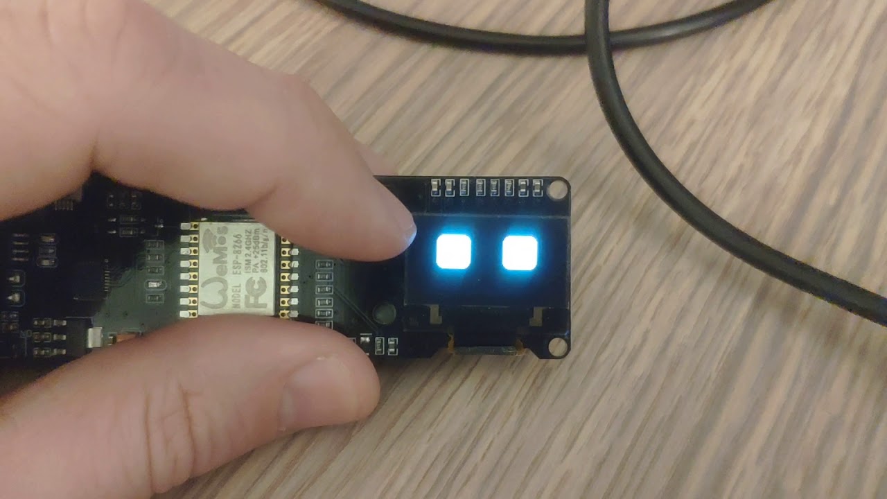 Ojos para un robot usando una pantalla OLED y un ESP8266 - YouTube