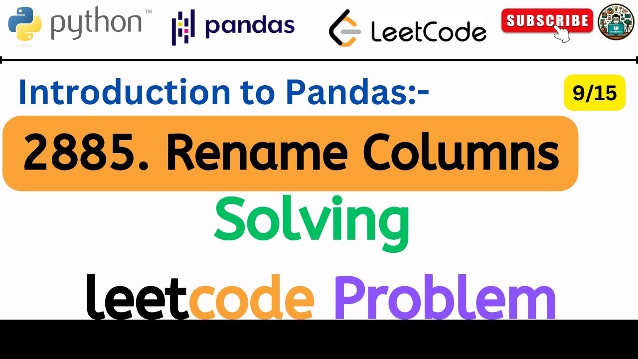 2885 Rename Columns Youtube