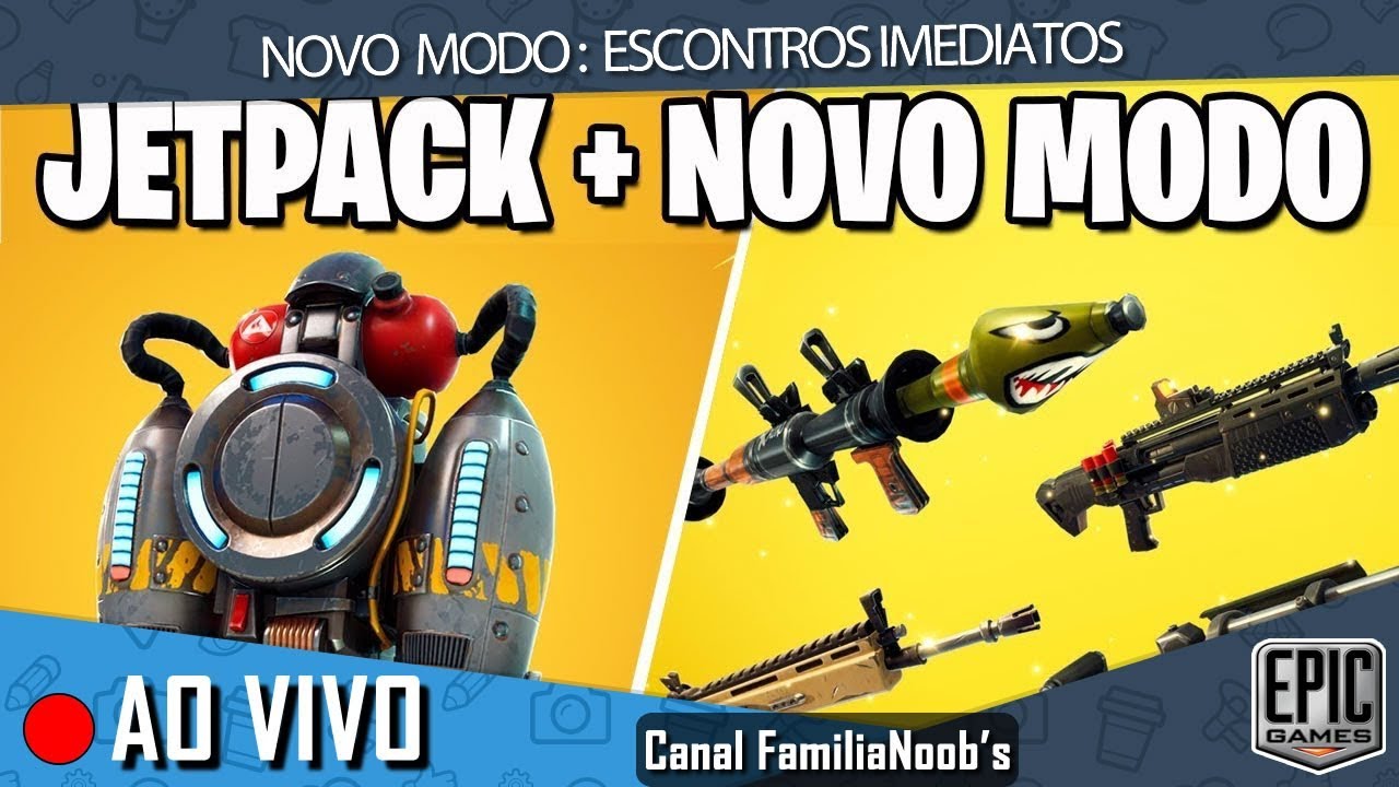 🔴PAI NOOB JOGA: NOVO MODO JETPACK E ESPINGARDAS 🏆 RUMO AOS 700 ...