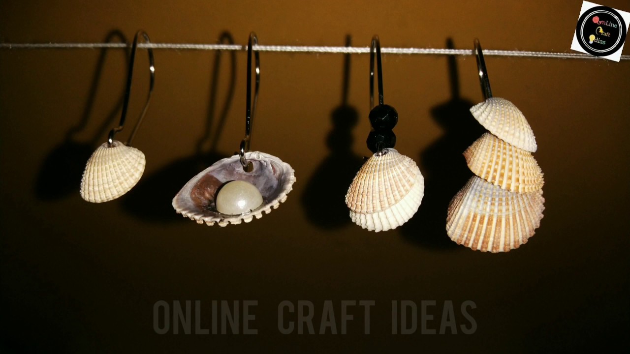 DIY SHELL EARRINGS IDEAS - YouTube