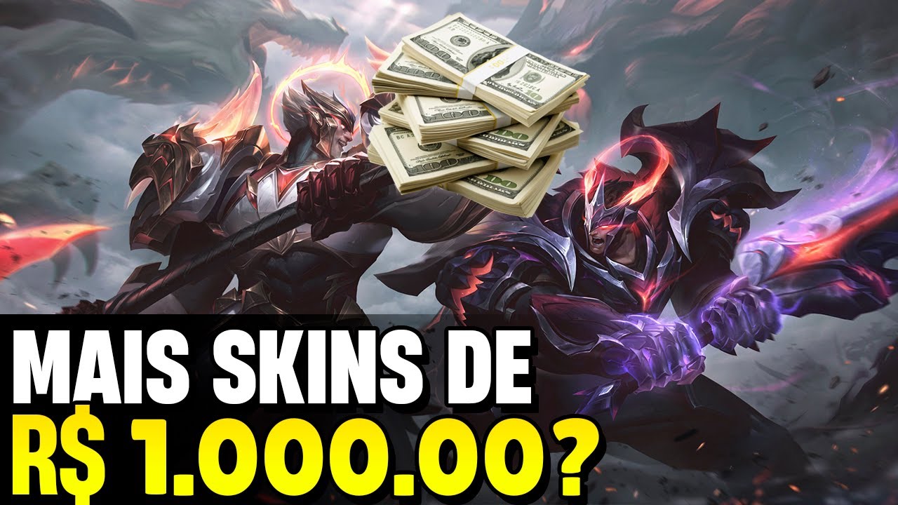 NOVAS SKINS DE 1000 REAIS PODEM ESTAR CHEGANDO AO LOL, TRISTE... - YouTube