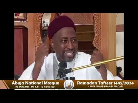 (01) Prof Maqari. Ramadan Tafseer Day 01( 2024 )Abuja National Mosque..mp3 - YouTube