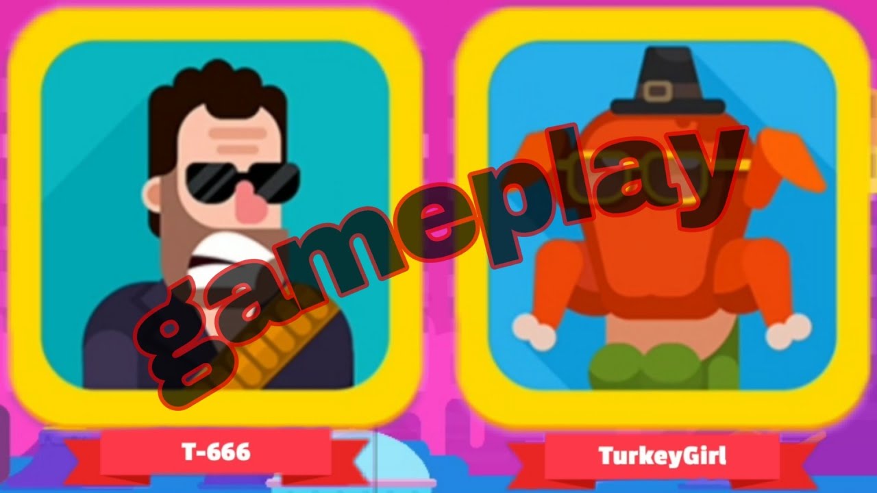 BOWMASTERS android gameplay || t666 and turkeygirl gameplay - YouTube