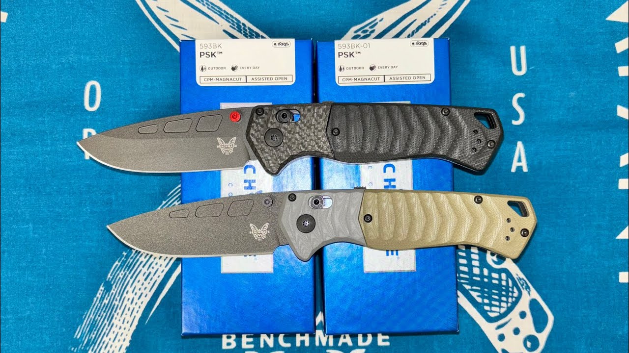 Benchmade 593BK and 593BK-01 PSK Personal Survival Kit Knife Review ...
