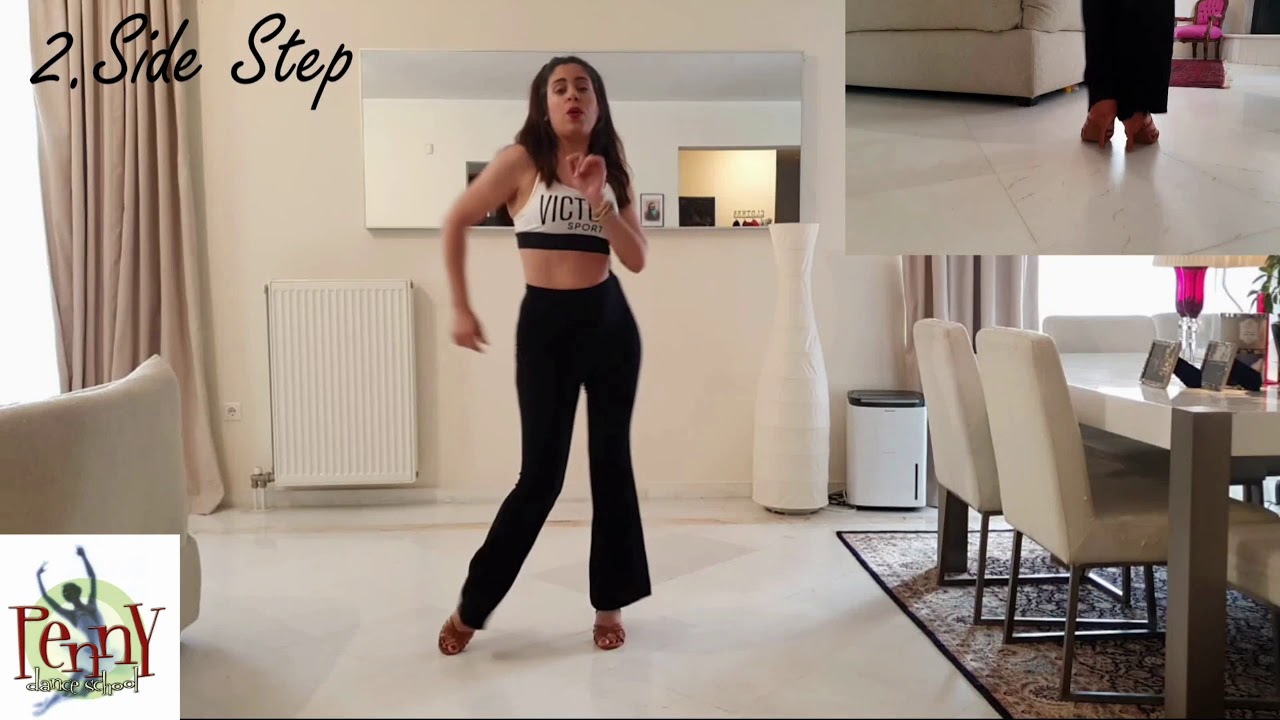 Penny dance school-Georgia Rapti-home class-salsa basics tutorial - YouTube