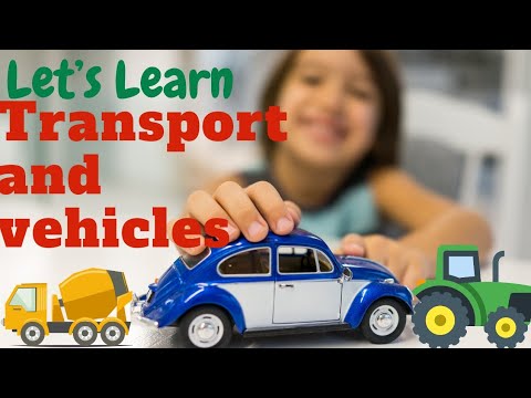 let's learn transport and vehicles #kidsbrainbooster #new #study # ...