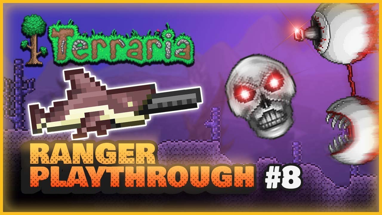 MEGASHARK vs THE TWINS & SKELETRON PRIME! | Terraria Ranger Playthrough ...