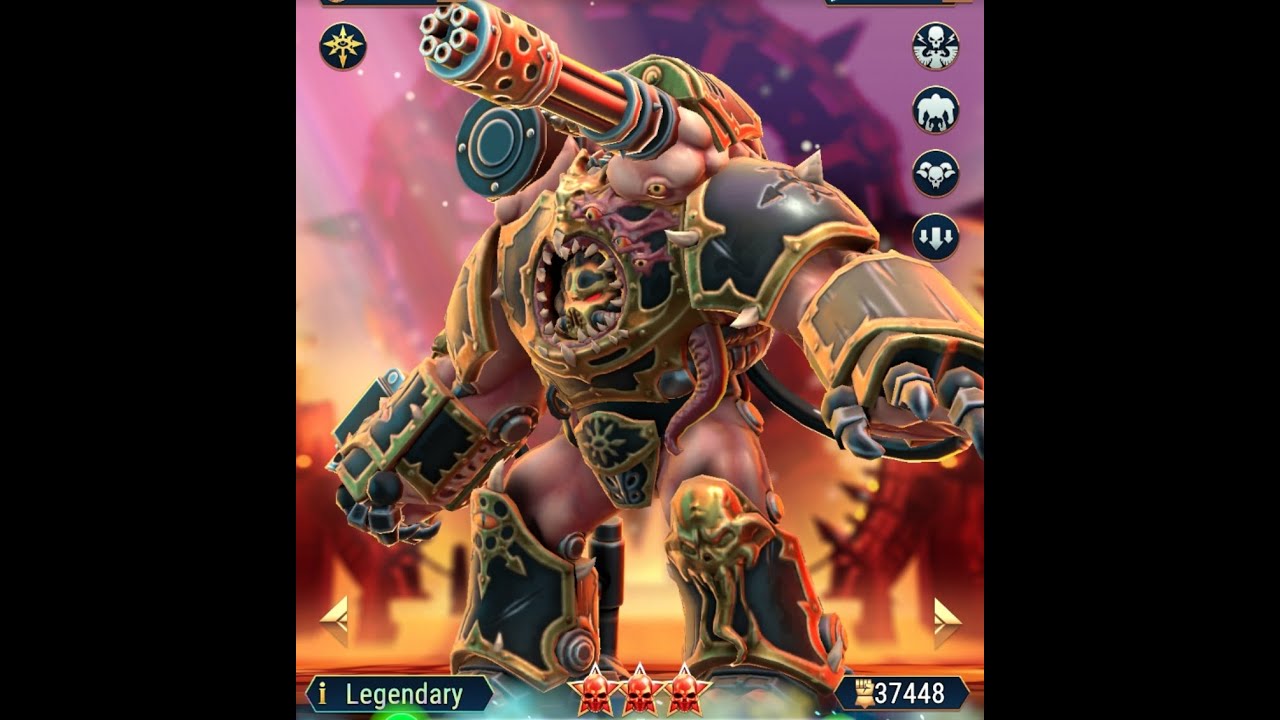 WH40k Tacticus - Hero in (almost) 60 seconds: Black Legion - Volk - YouTube