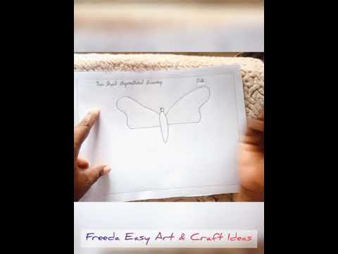Easy Free Hand Drawing 🦋🦋🦋 - YouTube