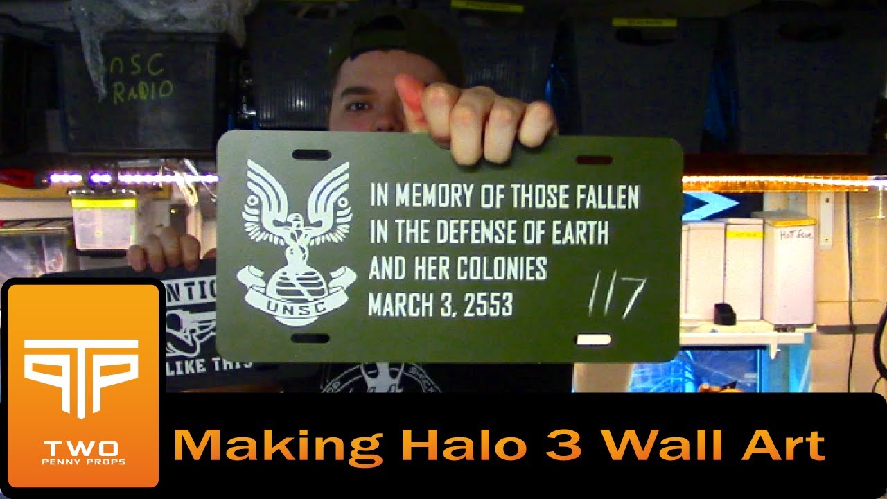 Halo: Making Halo 3 Metal Wall Art (Build) - YouTube