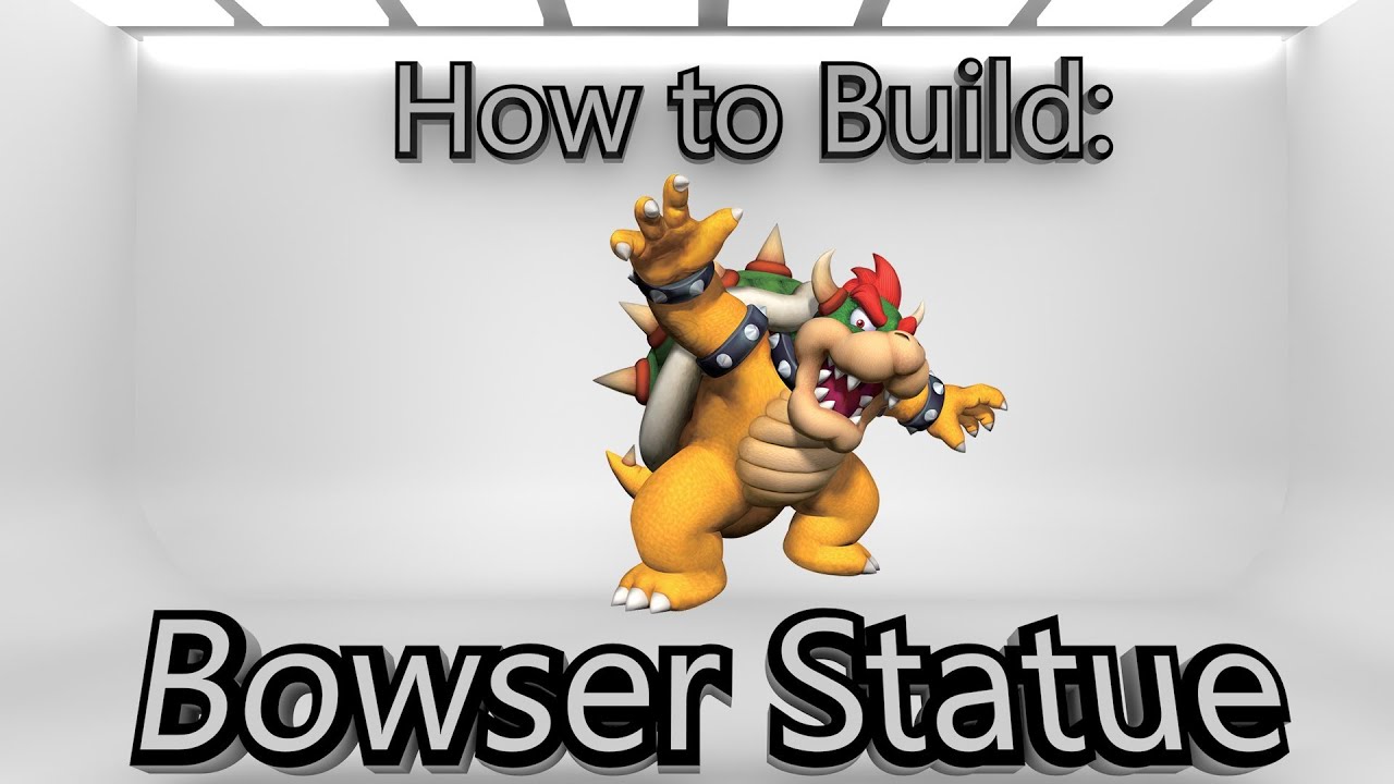 Minecraft: How To Make A Bowser Statue - YouTube
