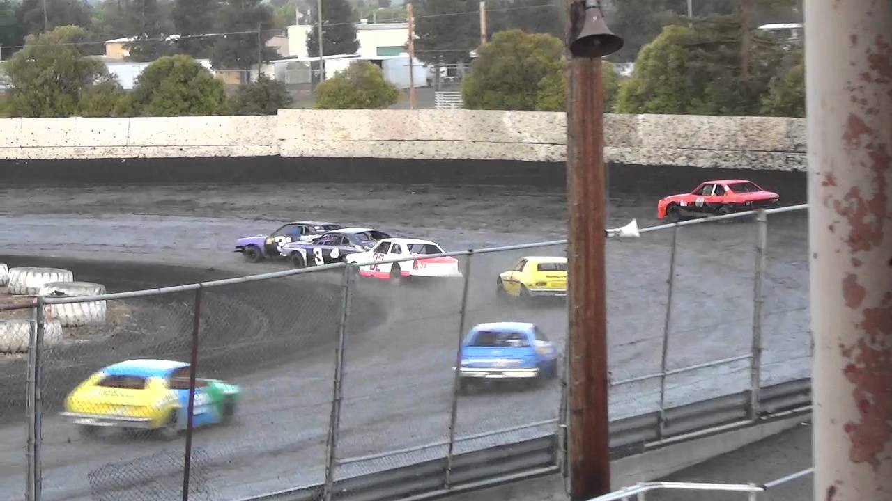 Mini Stock CRASH 7-26-14 Petaluma Speedway - YouTube