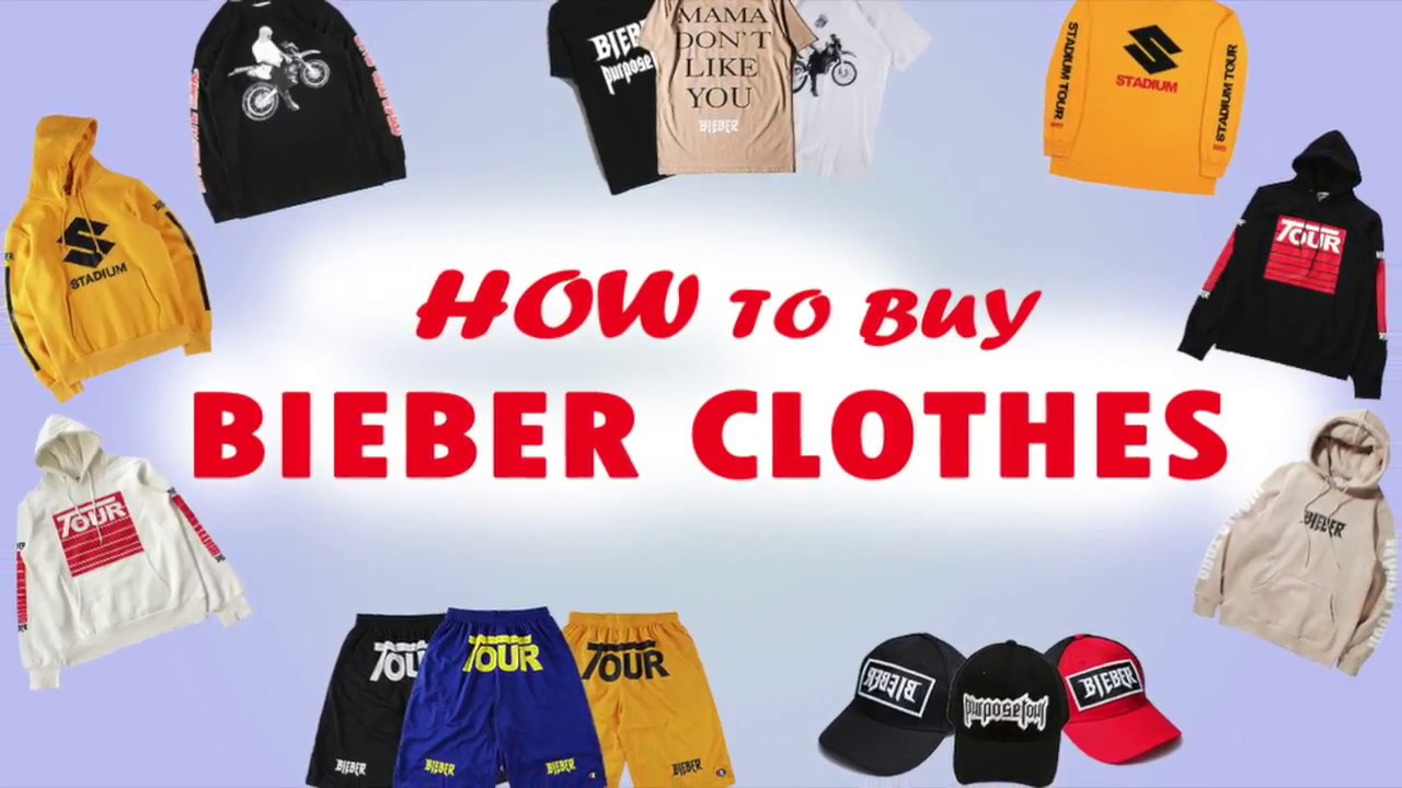 How to Buy Hottest Justin Bieber Clothes, Purpose Tour Merch? - YouTube