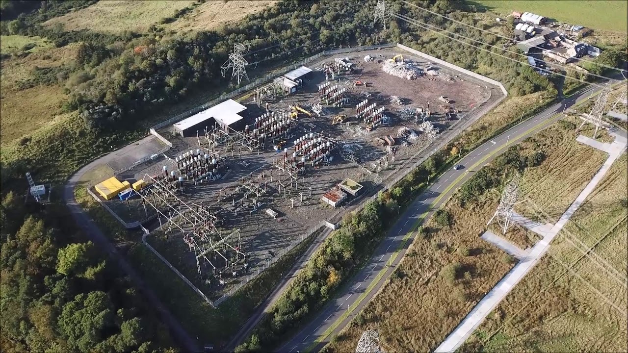 Inverkip Power Station Switchhouse removal 150919 - YouTube