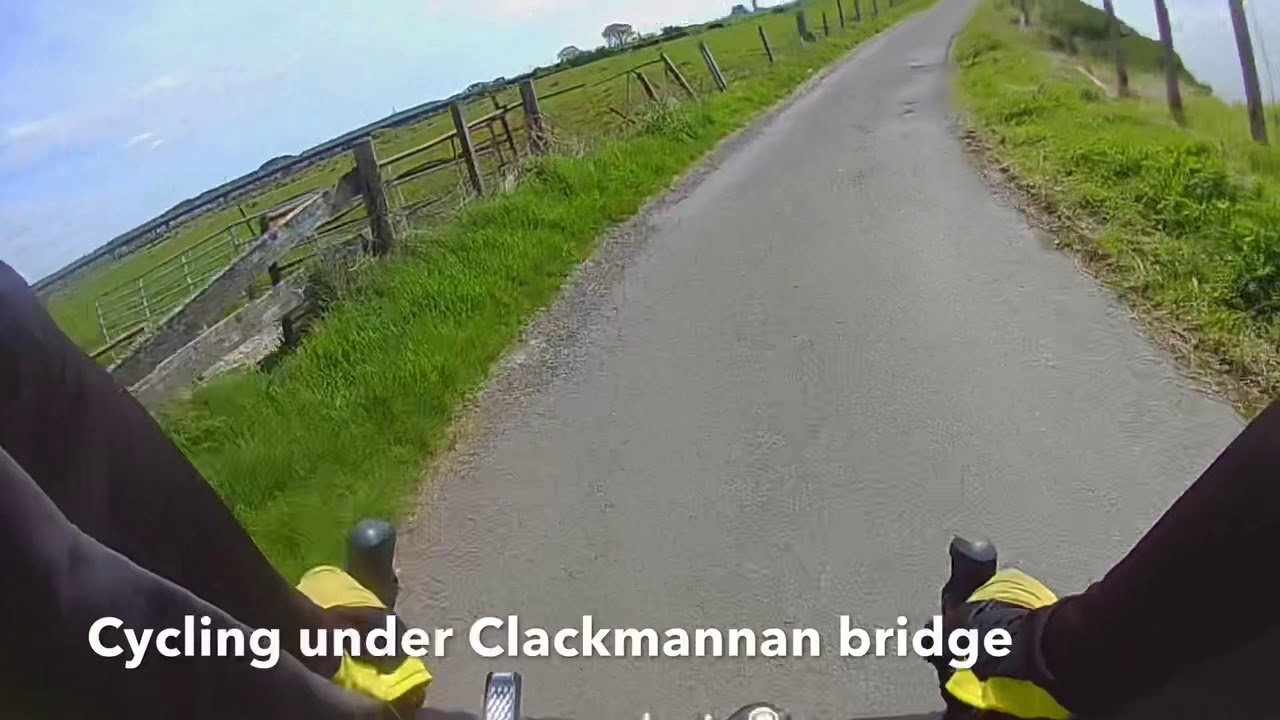 Cycle under the Clackmannan bridge - YouTube