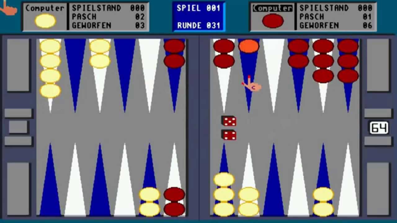 AMIGA BACKGAMMON DELUXE By Armin Niggemann OCS ASSASSINS 147 BACK ...