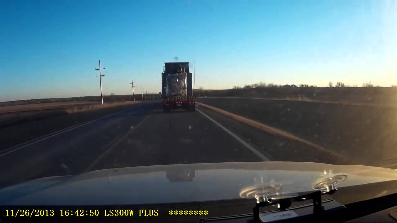 Oversized load on truck hits railroad crossing gate*MUST WATCH* - YouTube