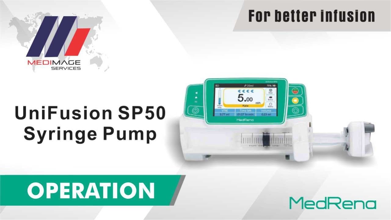 SYRINGE PUMP MedRena SP50 Operation - YouTube