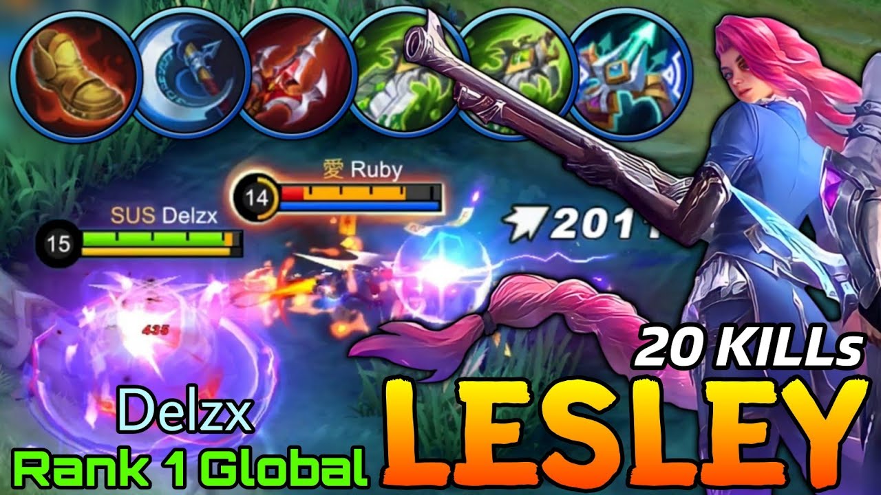20 Kills Lesley Deadly Sniper! - Top 1 Global Lesley by Delzx - Mobile ...