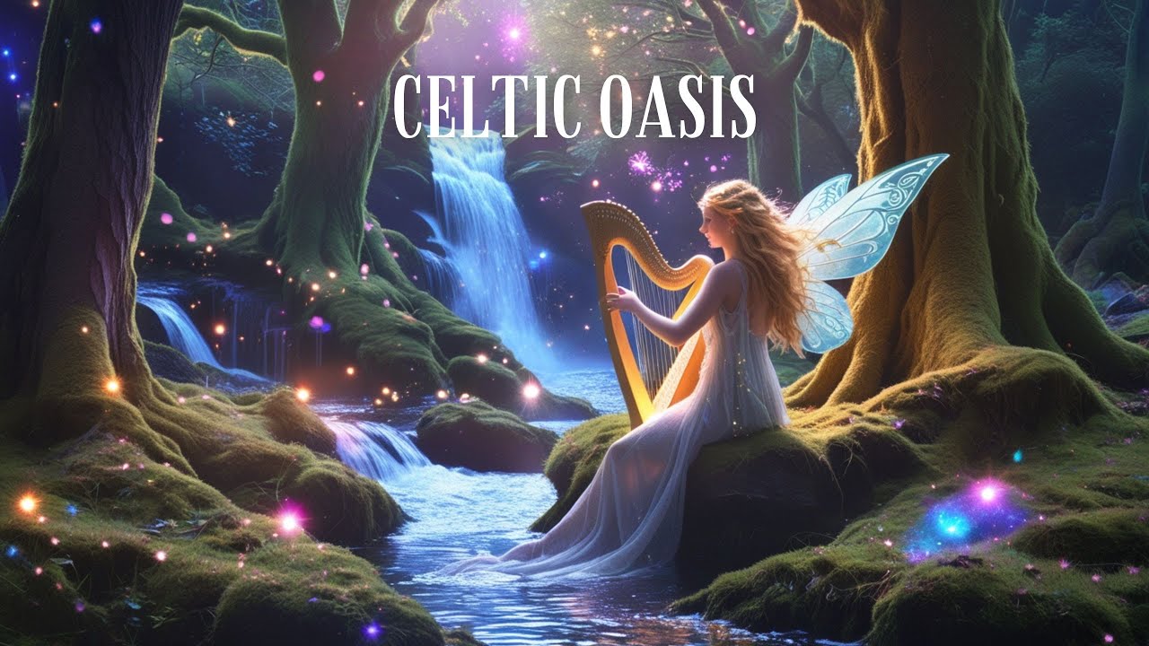 🌿 Enchanted Celtic Oasis | Mystical Harp & Ancient Melodies for Deep ...