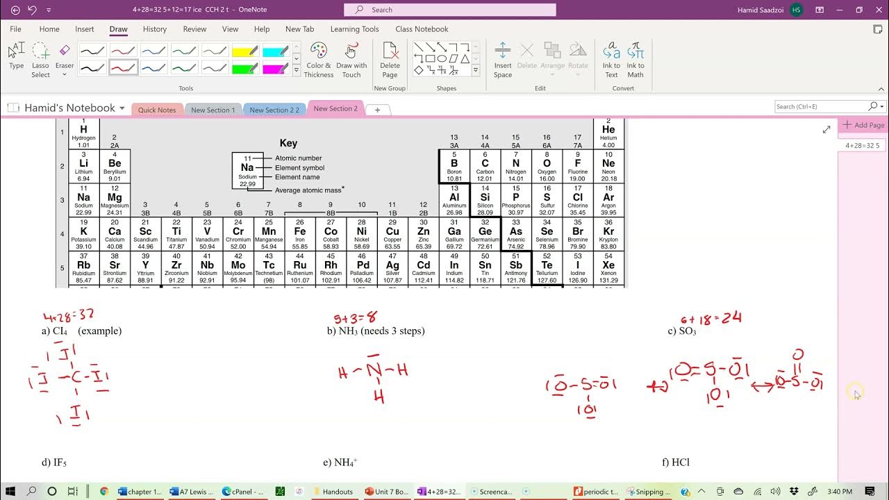 Tutorial How to draw Lewis Dot Structures - YouTube