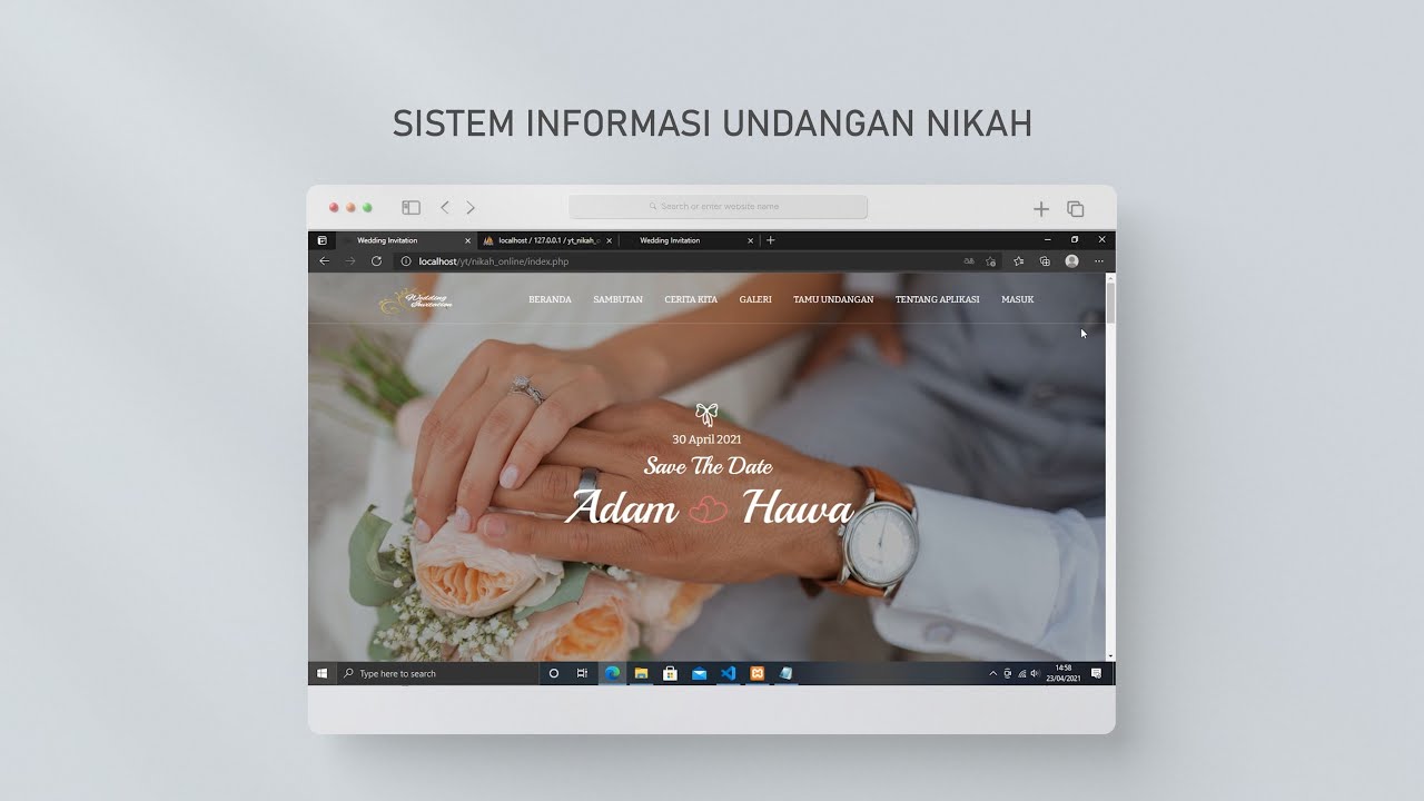 Undangan Nikah Online Berbasis Web - YouTube