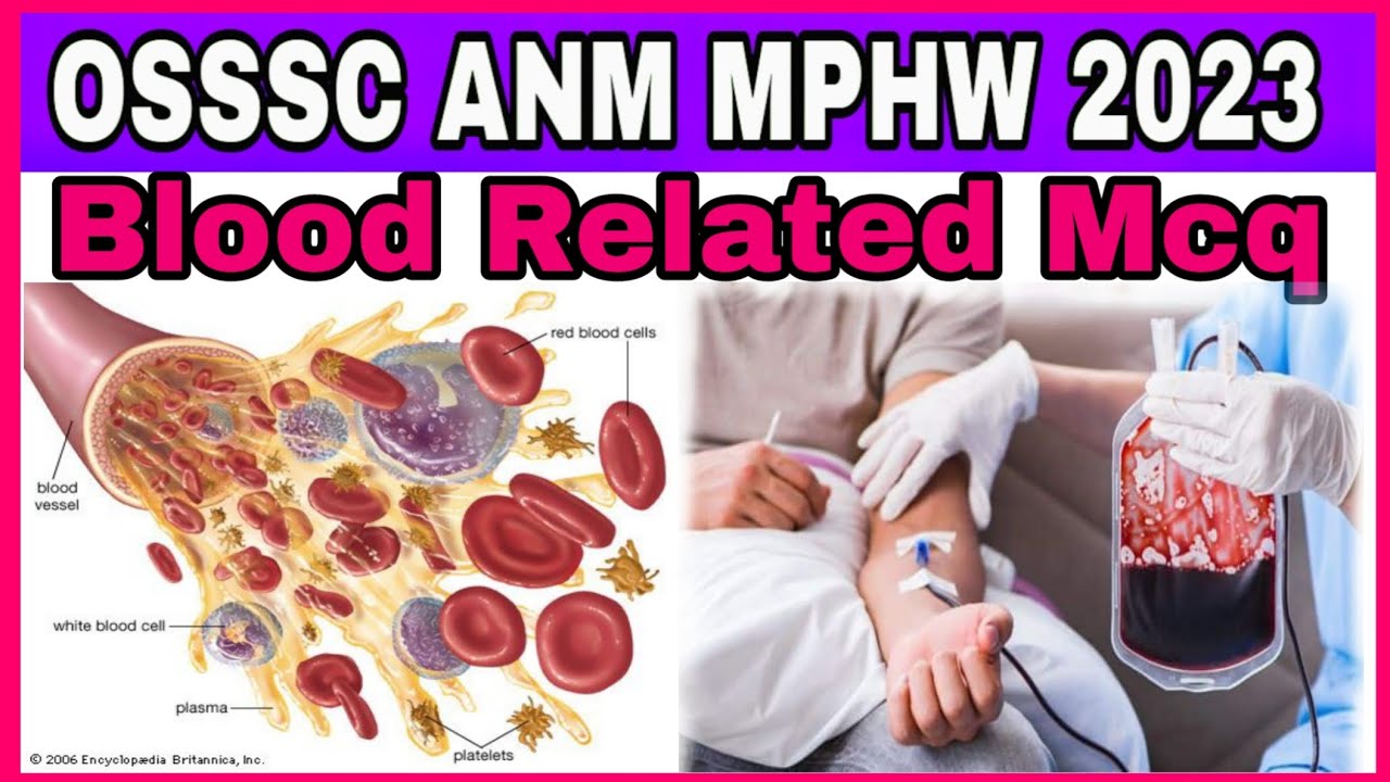 osssc anm mphw exam /blood related MCQ Question & answer ...