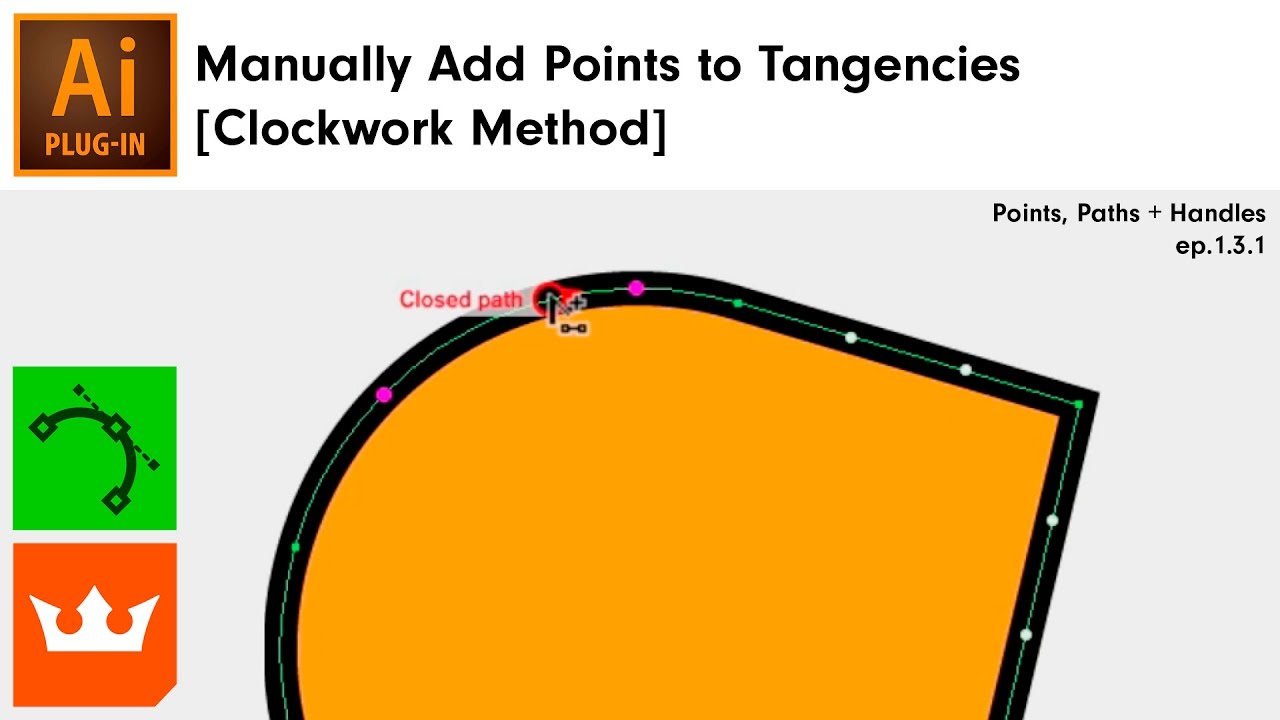 Manually Add Points to Tangencies [Clockwork Method] in Illustrator ...