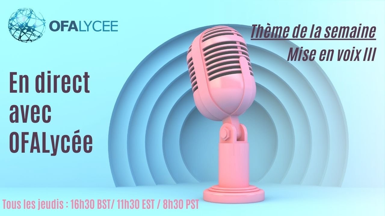 OFA Live #84 - Mise en voix III - YouTube