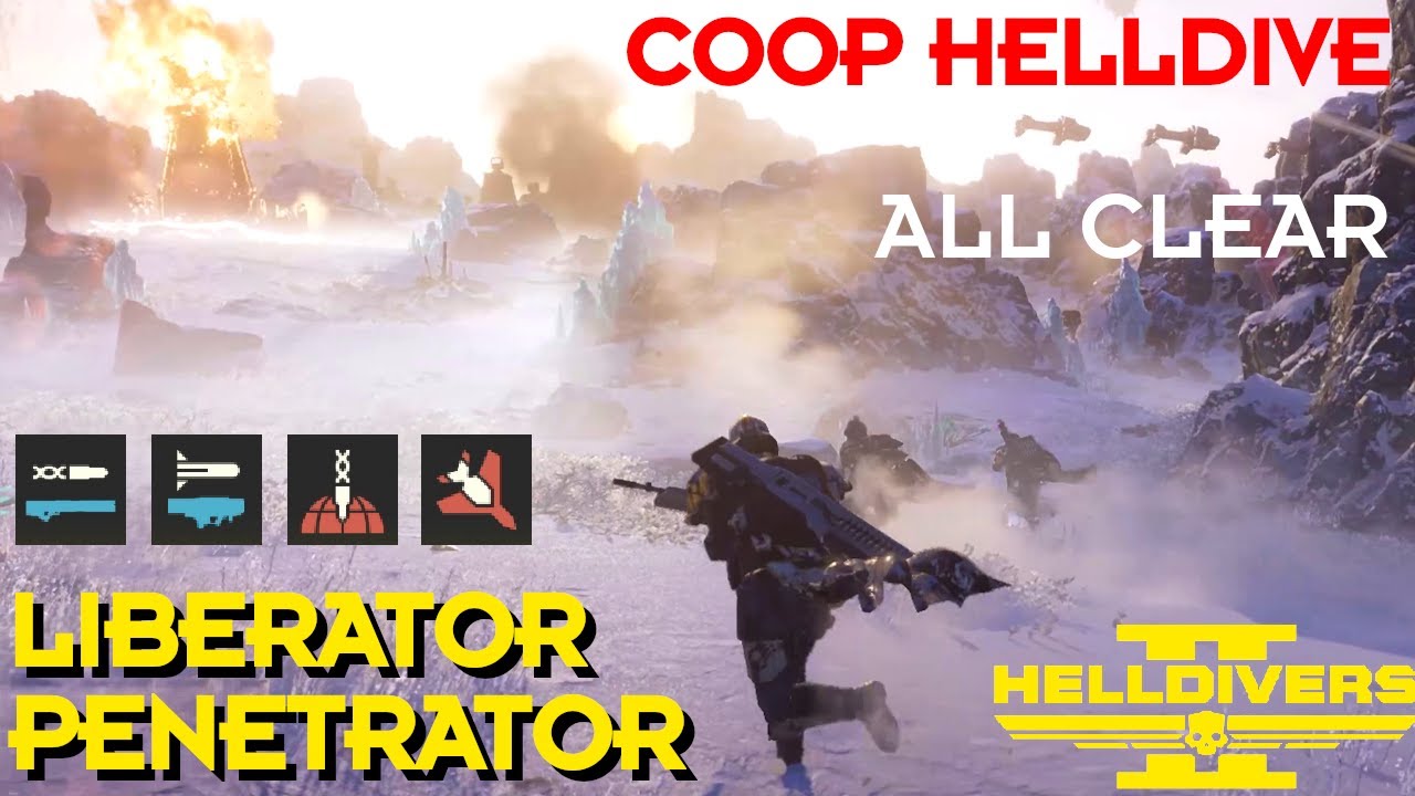 Helldivers 2 // Marfarking Liberator Penetrator - Automaton Coop Helldive - All Clear, No Deaths ...