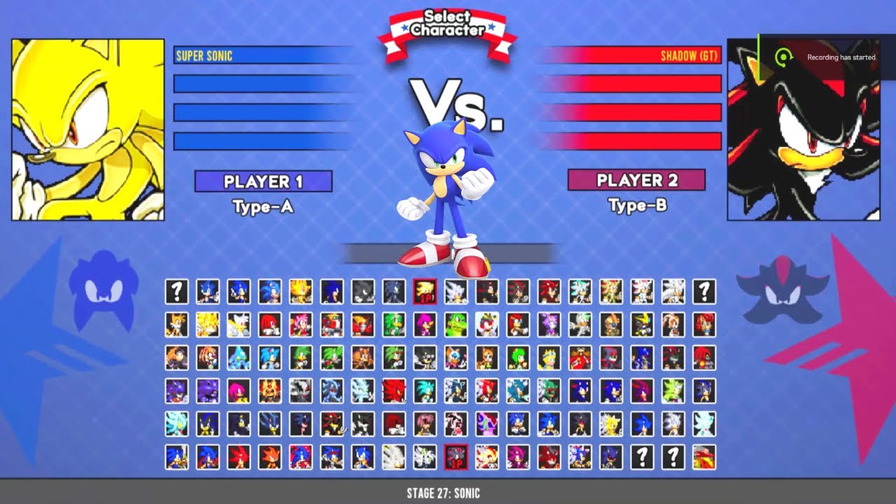 Super Sonic VS Shadow GT I Sonic Mugen Battle HD - YouTube