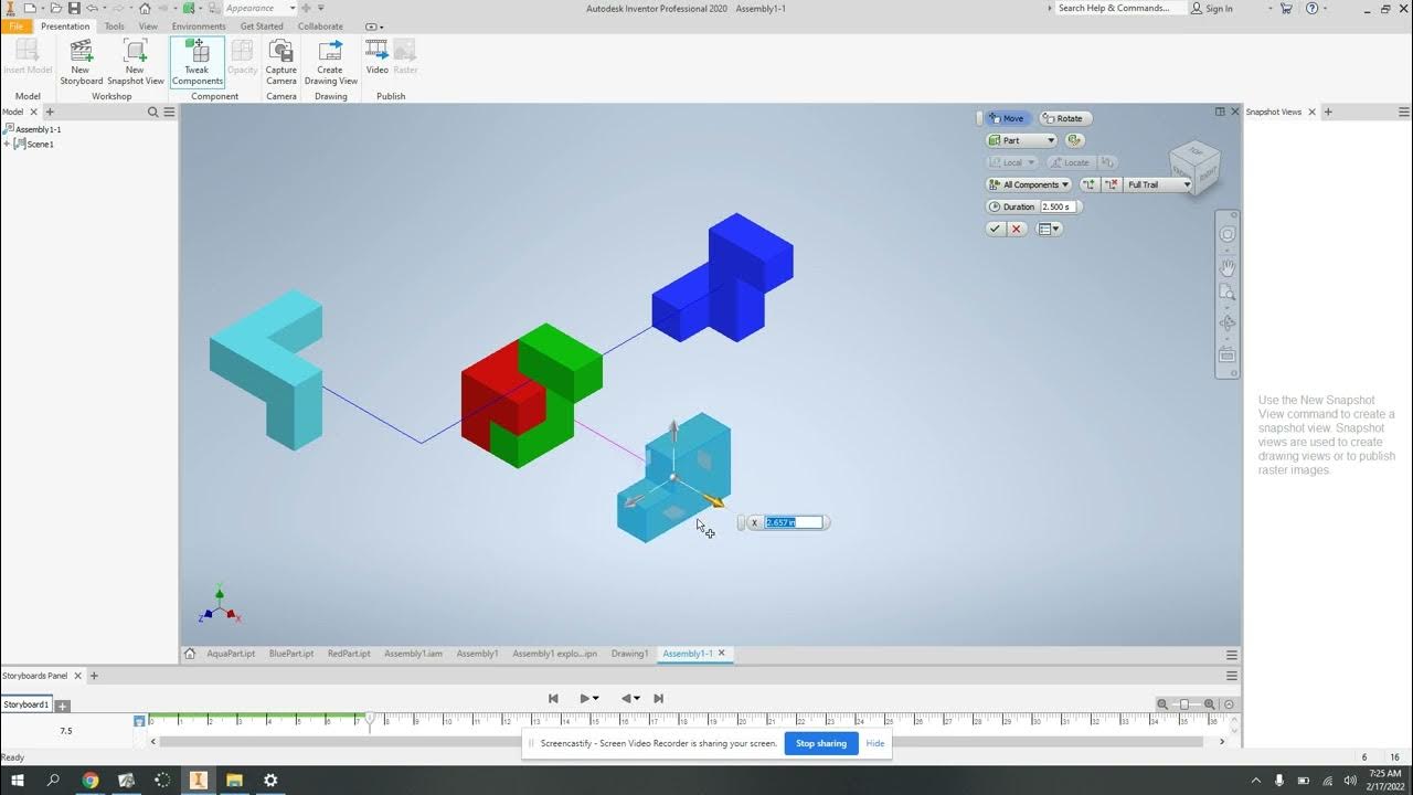 Puzzle Cube how to create an exploded view - YouTube