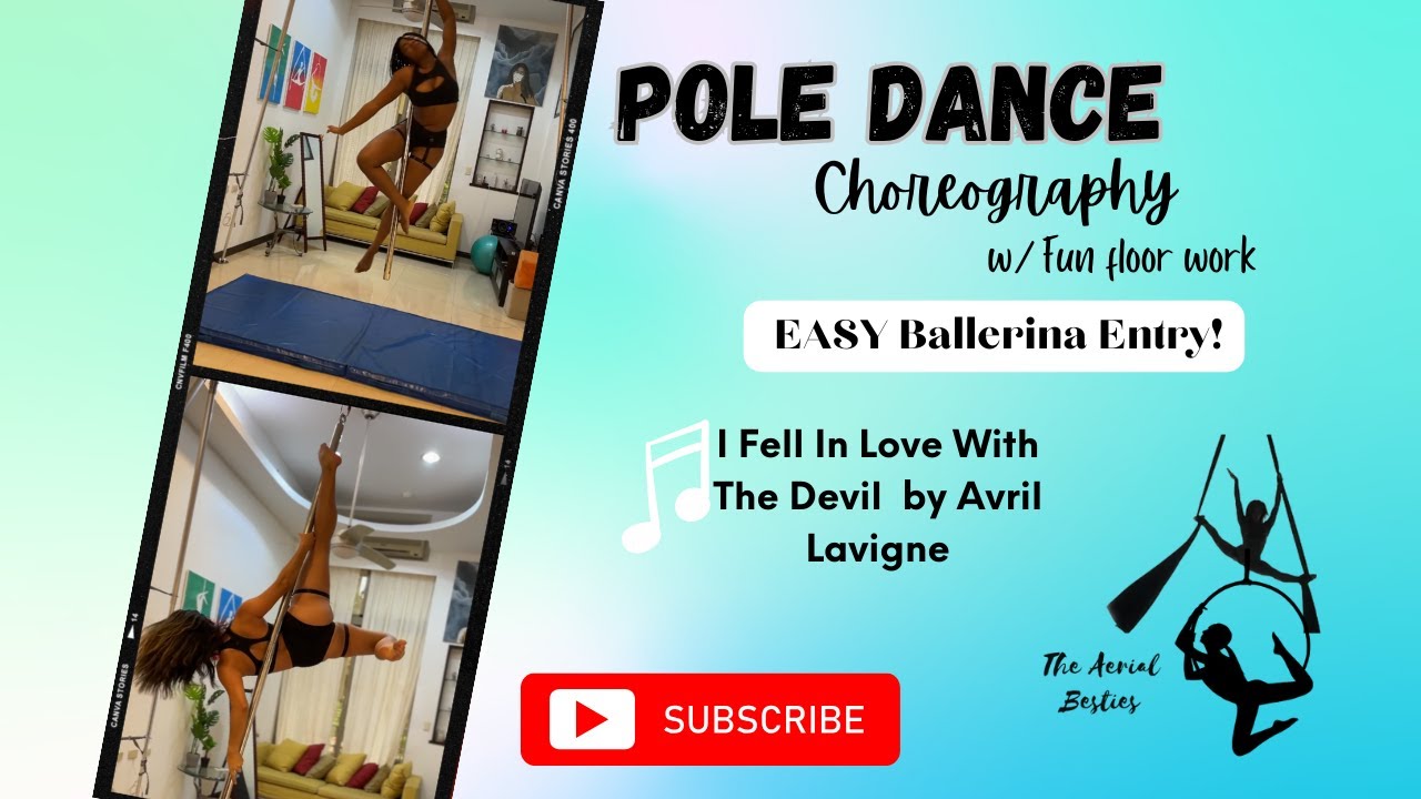 Try This Fun Pole Choreography with Easy Ballerina Entry - YouTube
