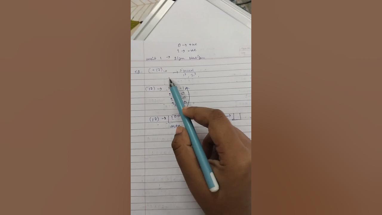 Unit 1: Signed and Unsigned number - YouTube