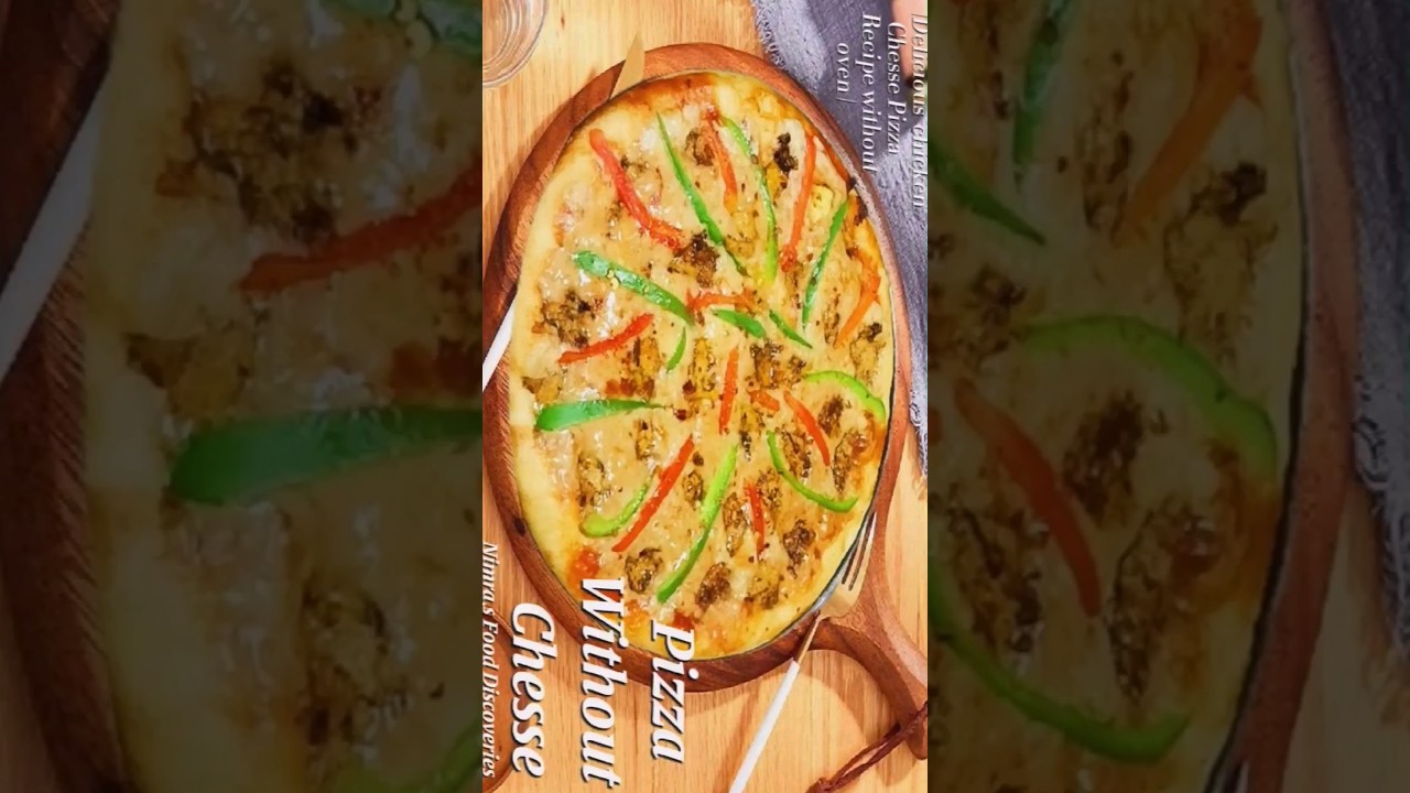 Chicken Pizza Recipe Without Cheese Without Oven By Nimra,s Food ...