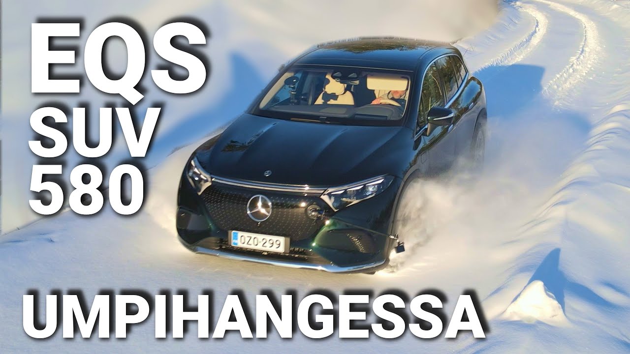335. Mercedes EQS SUV 580 ensitunnelmat ja möyrintää metsätiellä - YouTube
