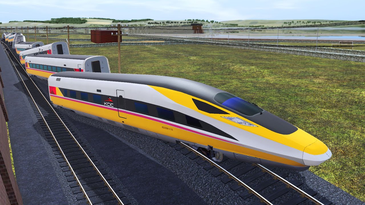 Yellow Train CIT-KCIC 400AF | Trains Running on The Chaotic Tracks ...