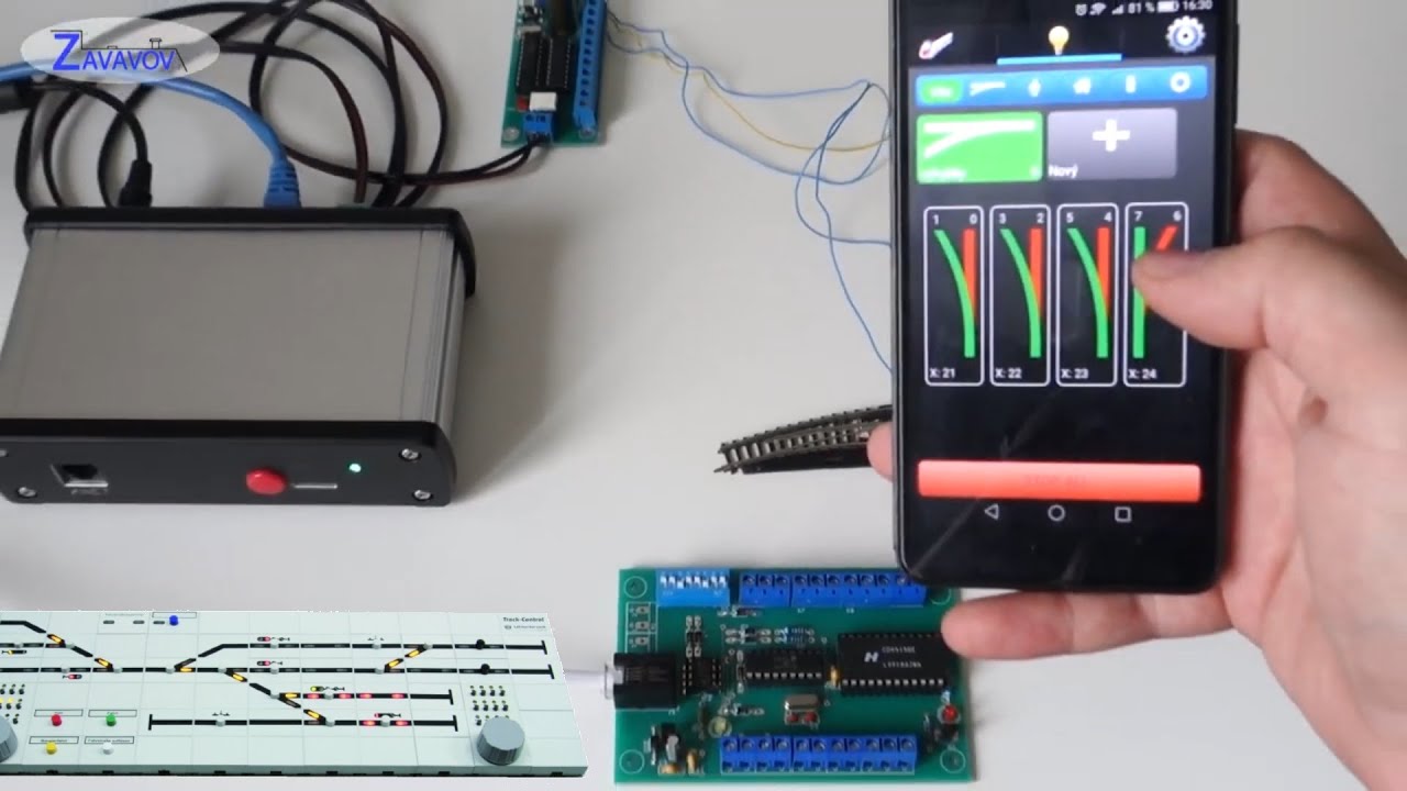 Videonávod: Řešení ovládacího pultu na digitálním kolejišti s centrálou ...