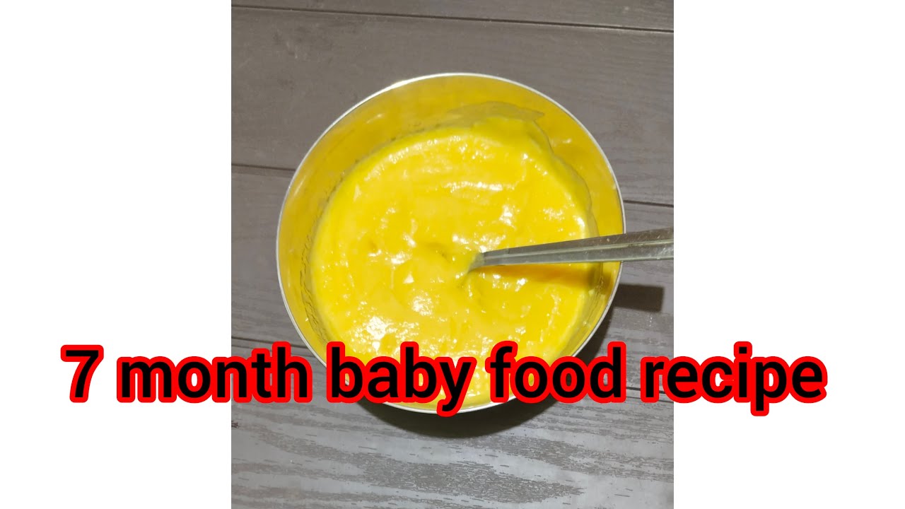 7 month baby food recipe - YouTube