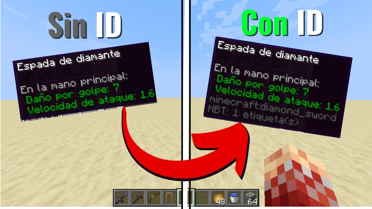 Como Ver las ID de los Items y bloques de Minecraft - YouTube