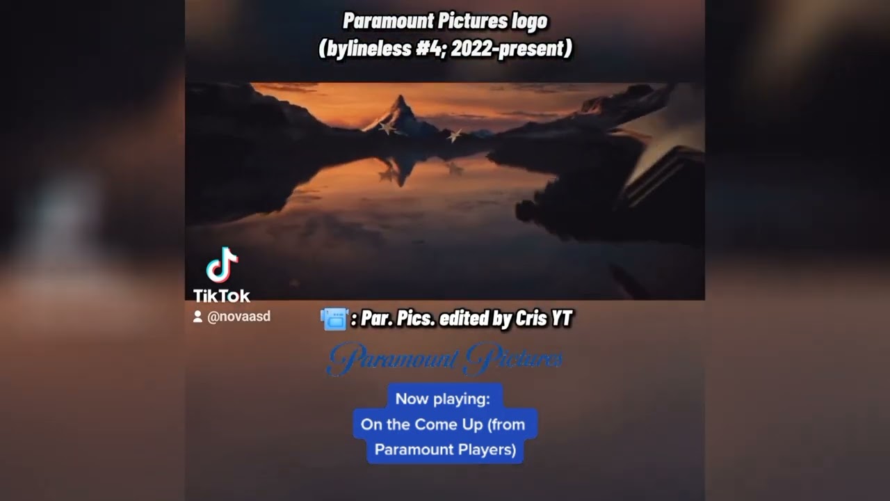 Paramount Pictures Bylineless logo (2022-present) #4 | Current fanfare ...